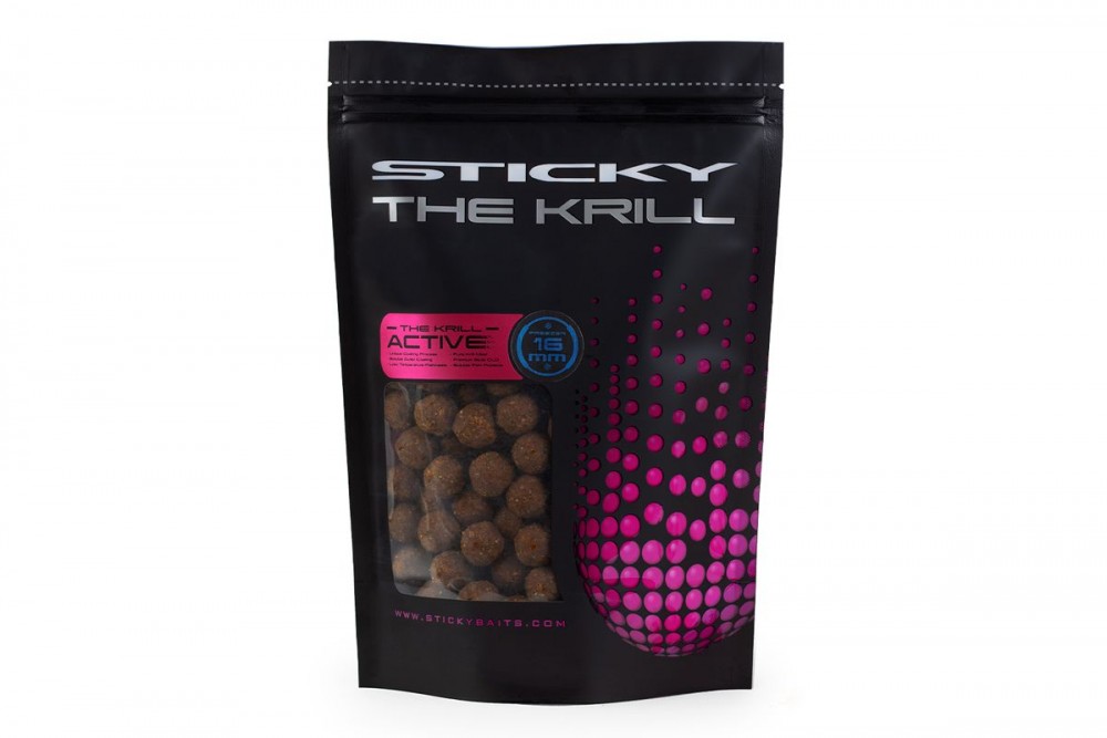 Sticky Baits The Krill Active Frozen Boilies 1kg - Johnson Ross Tackle